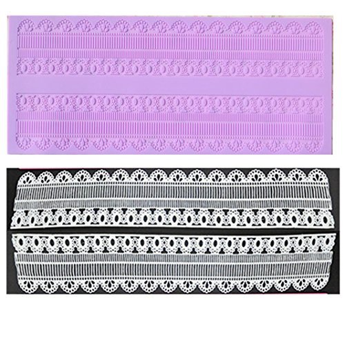 Anyana Silicone Mold Embossing Mat Alcazar Lace Cake Decorating Tools ...