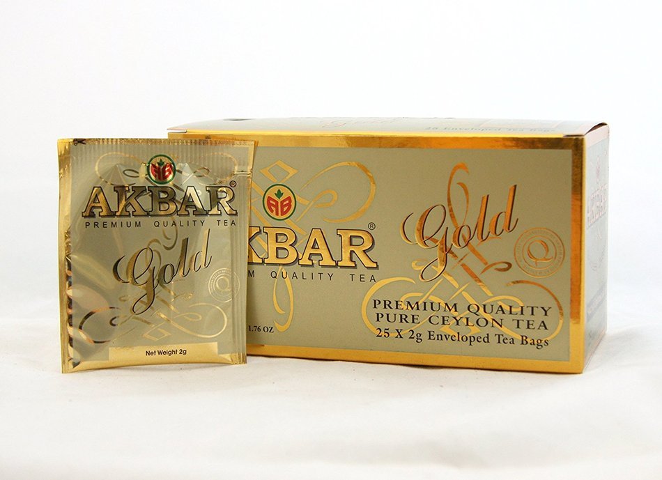 Akbar | Gold Range | Ceylon Black Tea | FREE Tea Strainer | 100% Single ...