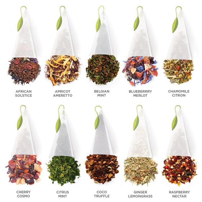 Tea Forté Tea Chest Herbal Tea Tasting Assortment with 40 Handcrafted ...