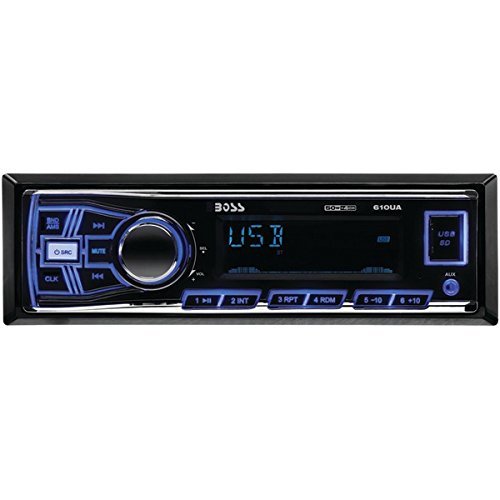 BOSS AUDIO 610UA Single-DIN In-Dash Mechless AM/FM Receiver (Without ...