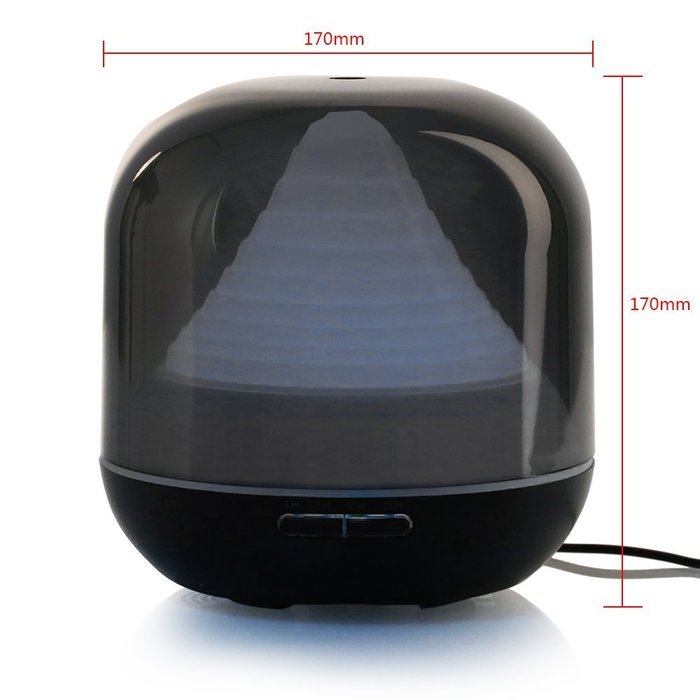 Top Home Dec Transparent Ultrasonic Aromatherapy Essential Oil ...