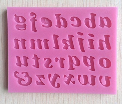 Anyana 3 Pcs/set English Letters Alphabet Silicon Fondant Mould Cake ...