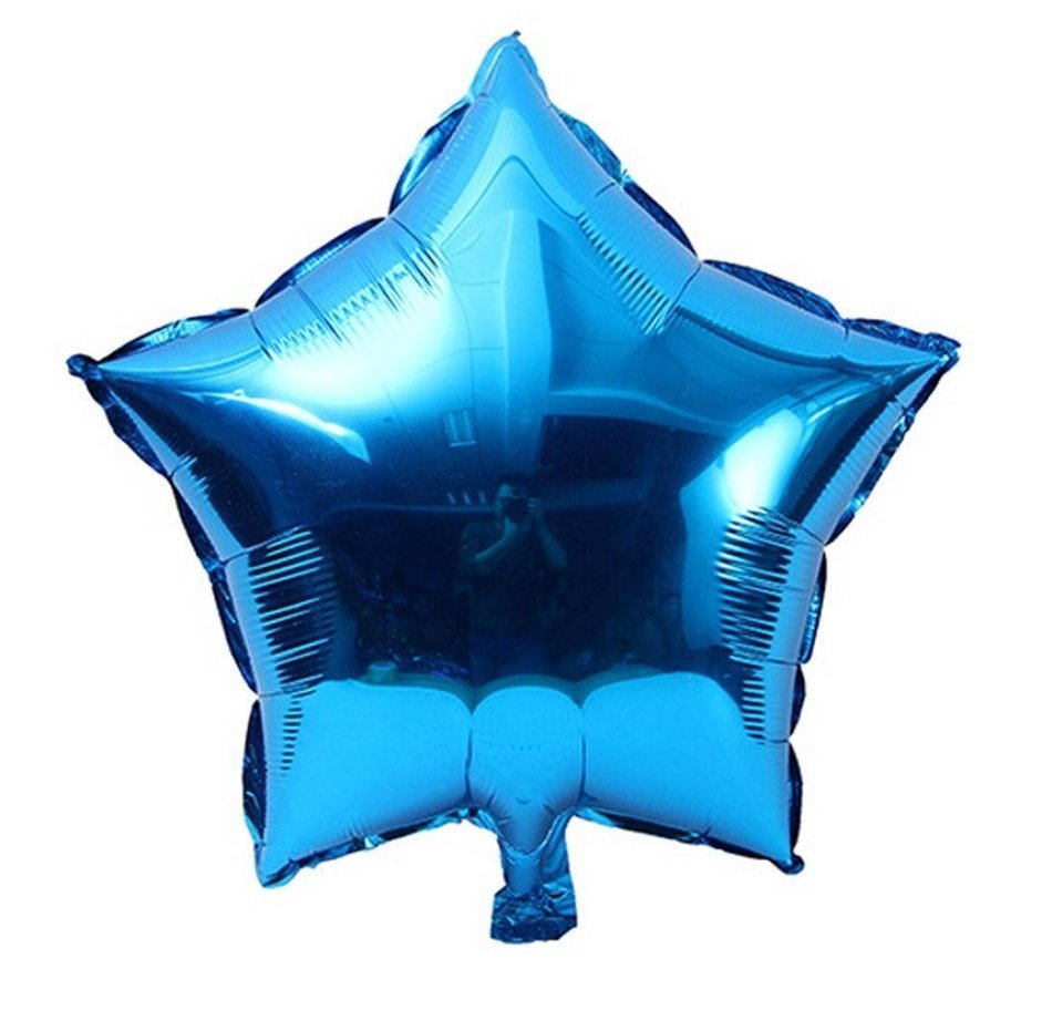 GBSELL 5 pcs 18 inch Foil Star Balloon Helium Metallic Birthday Summer ...