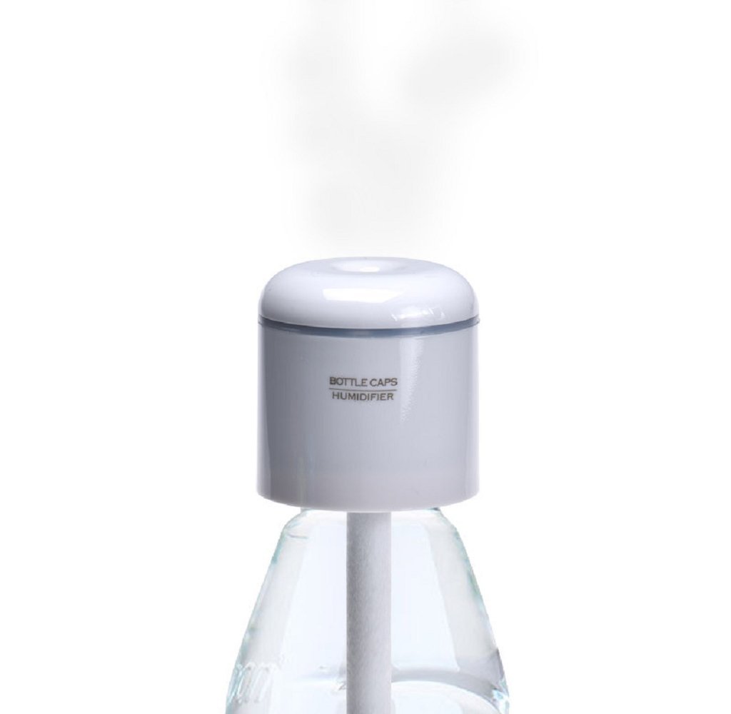 Rukiwa Fashion Portable USB Mini Water Bottle Caps Humidifier Mist Maker (White) N20 free image ...