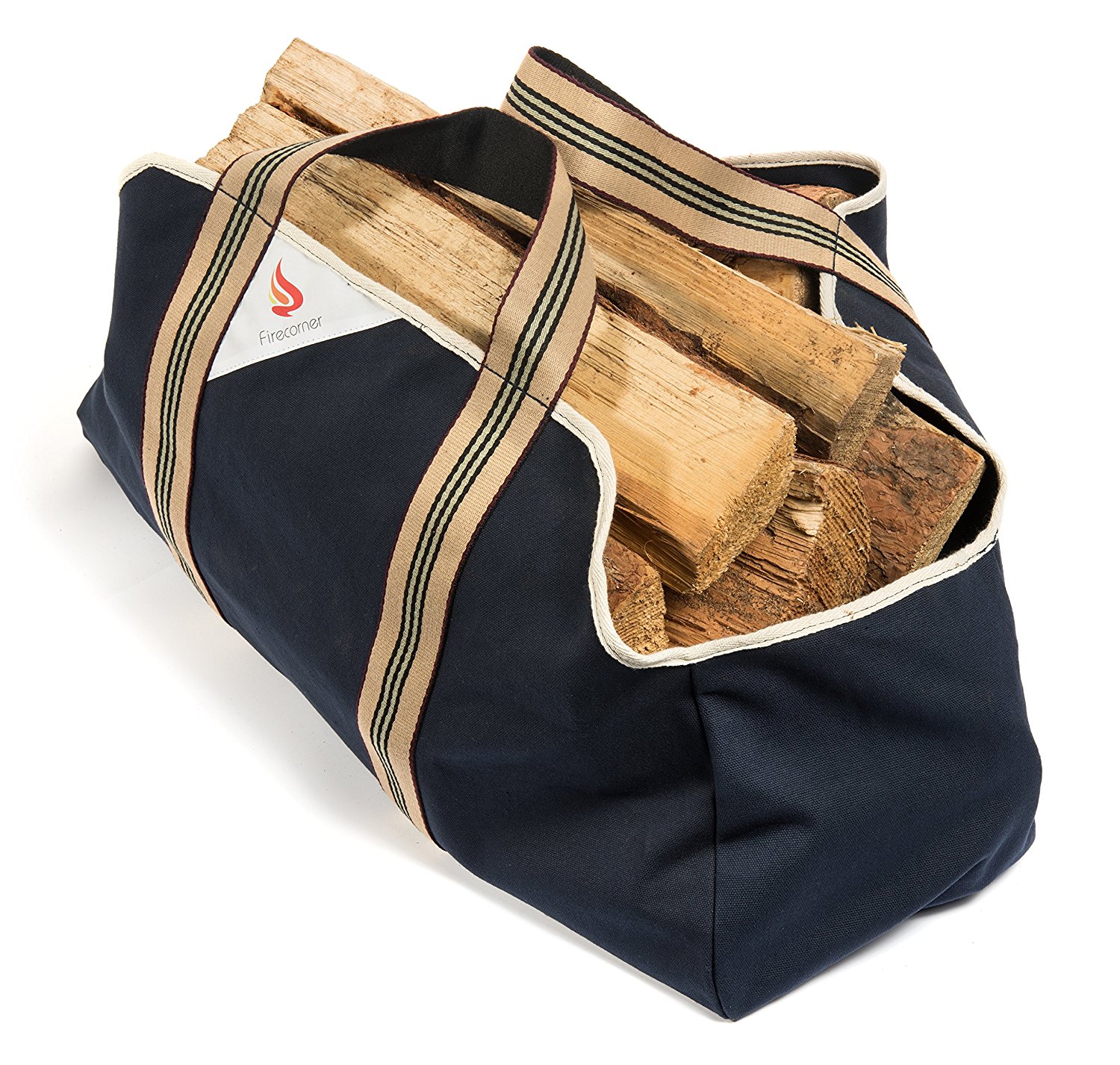 Firecorner - Collapsible, Dust-Proof Firewood Bag Log Carrier. Wood bag ...