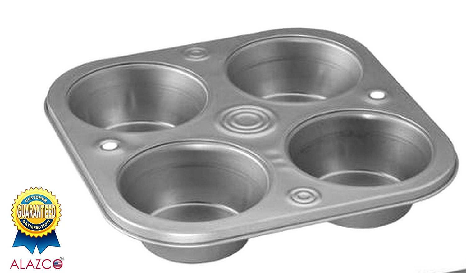 2 ALAZCO Toaster Oven 4 Cup Muffin Pan Roasting Pans Cupcakes Fast 2 ALAZCO Toaster Oven 4 Cup Muffin Pan Roasting Pans Cupcakes Fast