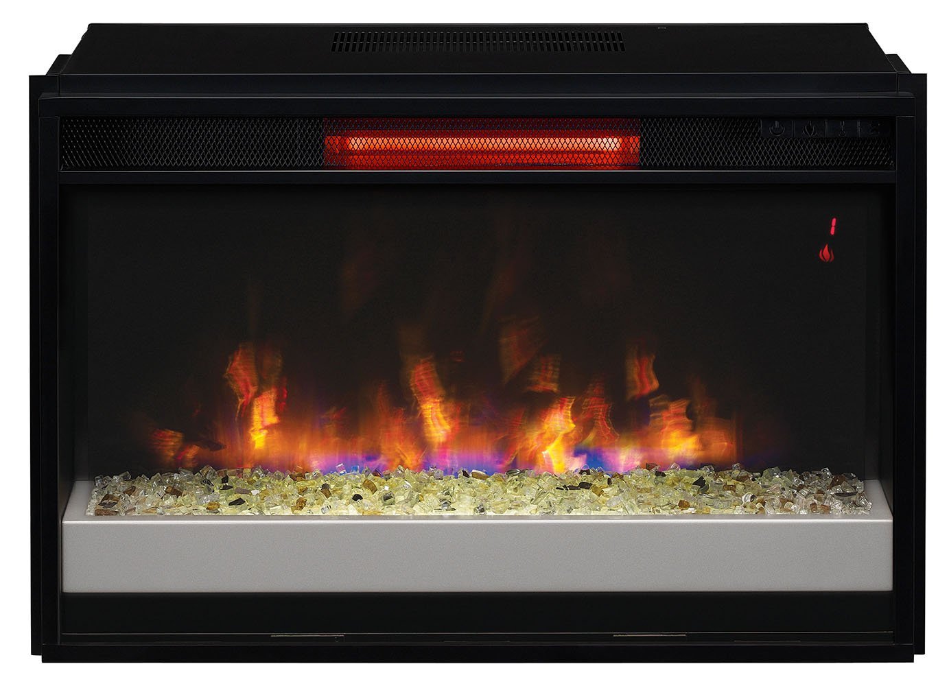 ClassicFlame 26II310GRG-201 26" Contemporary Infrared Quartz Fireplace ...