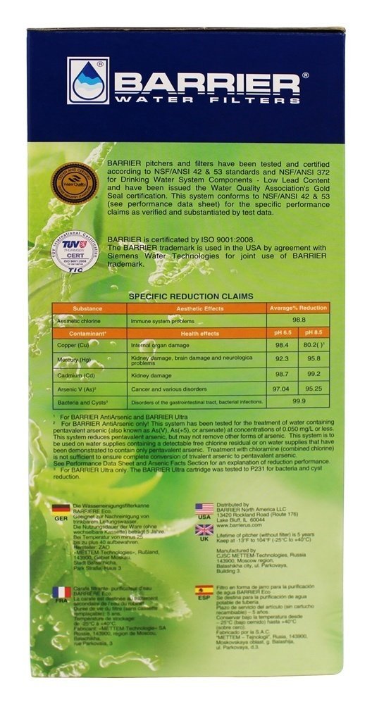 Barrier Eco (1.2L) Water Filter Pitcher, Amber free image download