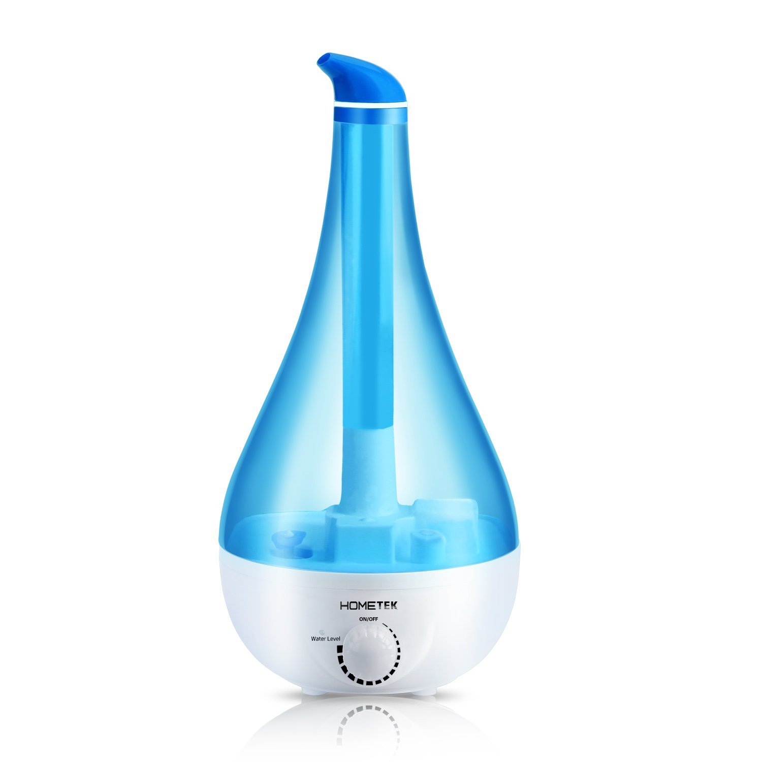 HOMETEK Ultrasonic Humidifier with 2.2 Liter Water Tank 360 Degree ...