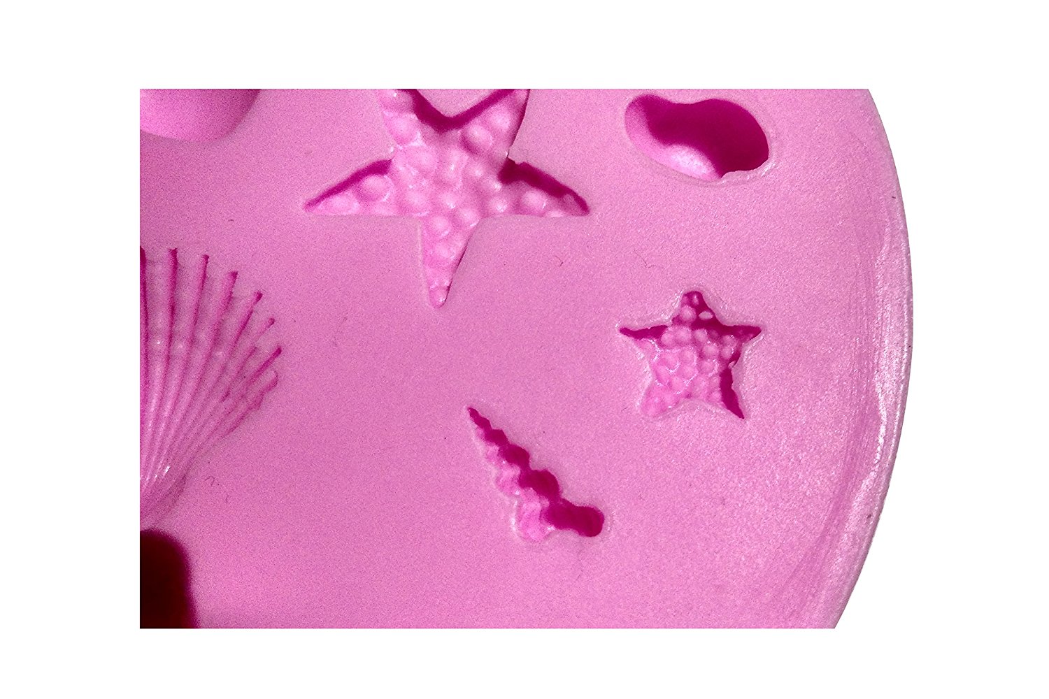 Wocuz MK582 Silicone Mini Shell Starfish Shapes Fondant Mold Candy ...