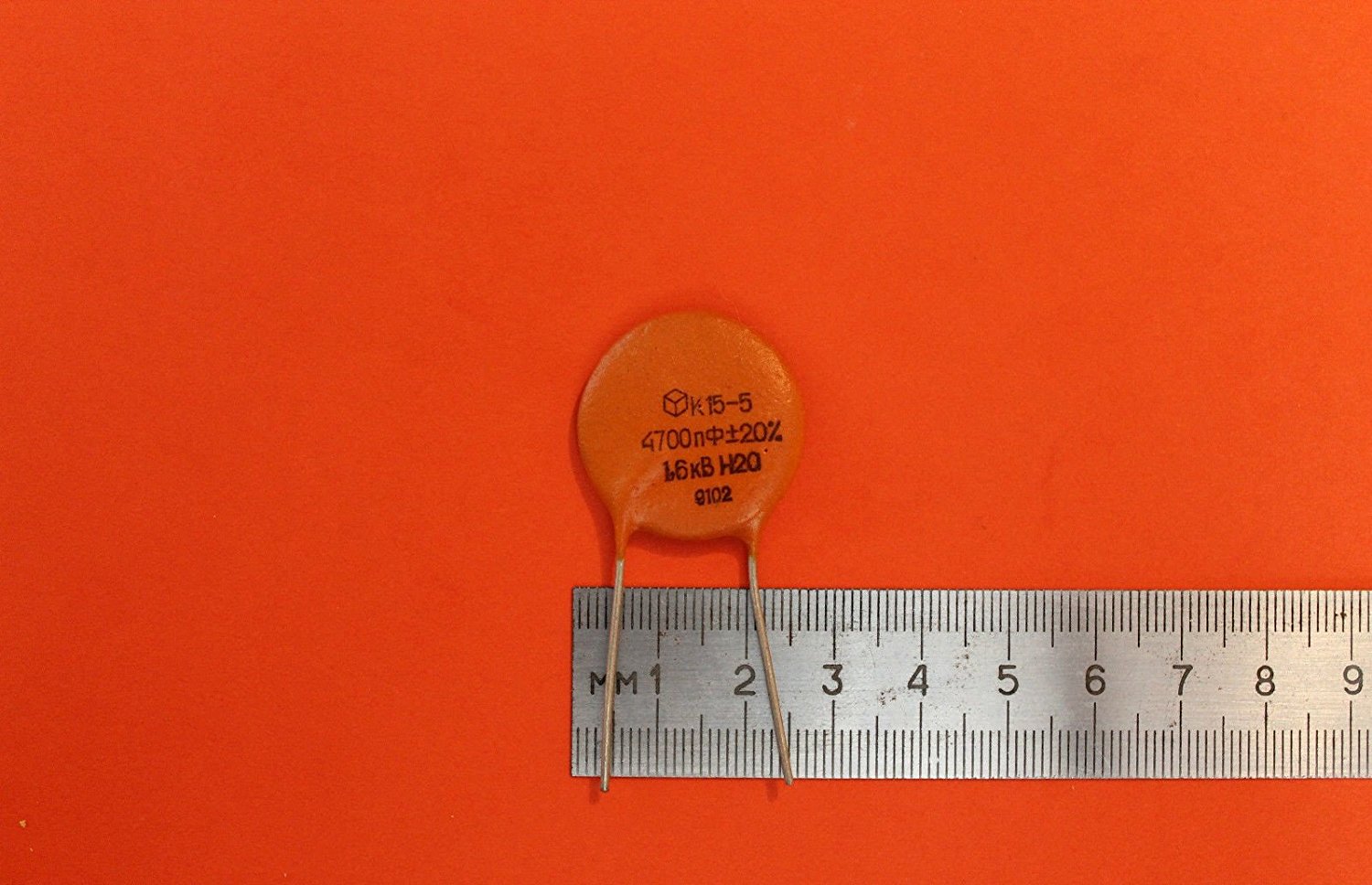 Capacitor ceramic K15-5 1.6kV 4700pF USSR 30 pcs free image download