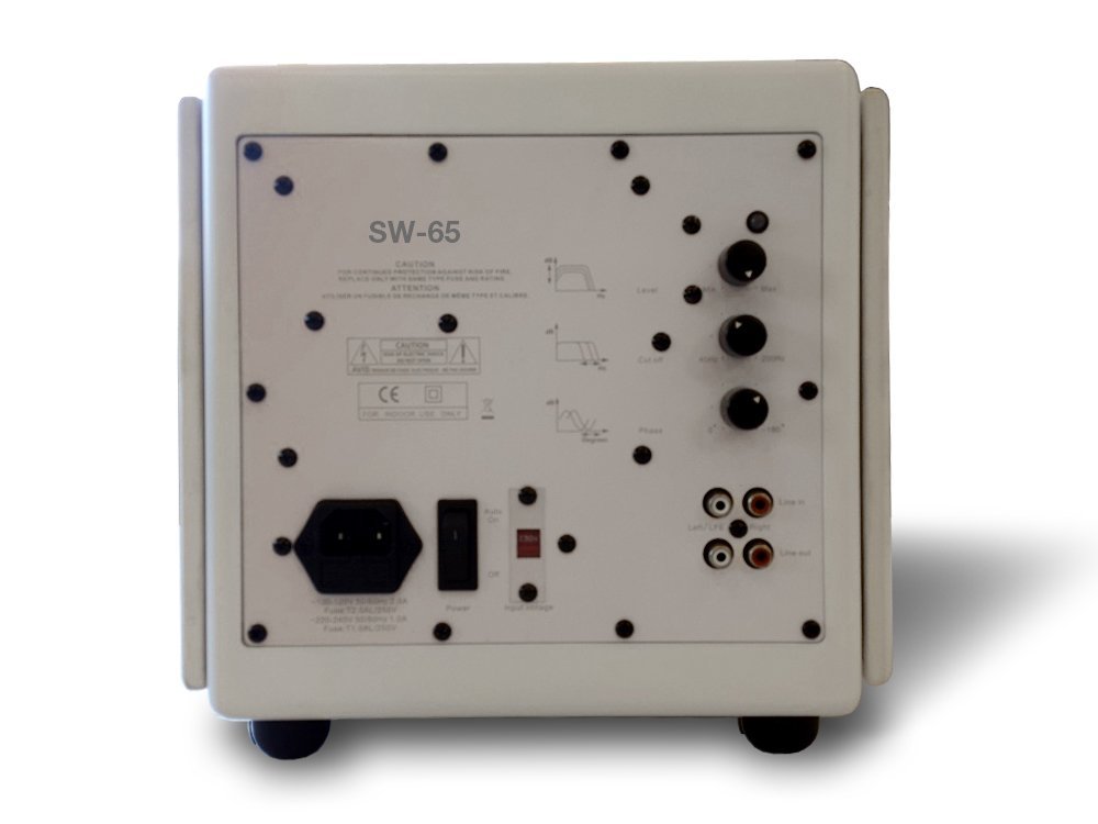 Pure Acoustics Snow Pro X3 100Watts Powered Subwoofer (Single, White ...