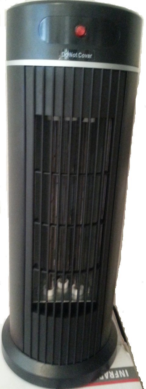 Oscillating Black Silver Contemporary ProFusion Infrared Quartz Tower ...