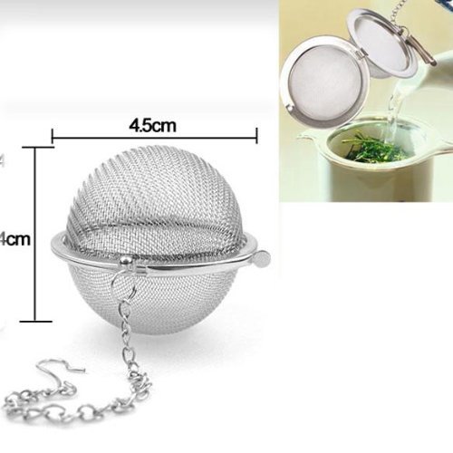 Sonline Mesh Tea Infuser Stainless Steel Strainer Egg Shaped Diameter 4 ...