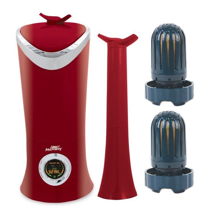 Air Innovations MH-701B-RED Humidifier Red with Demineralization ...