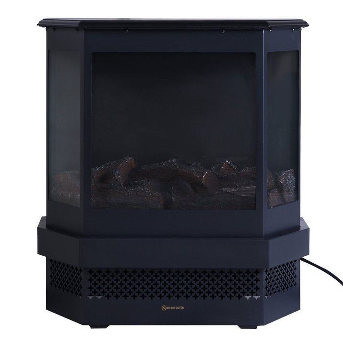 Fanala 23" 1500W Adjustable Electric Fireplace Heater Free Standing ...