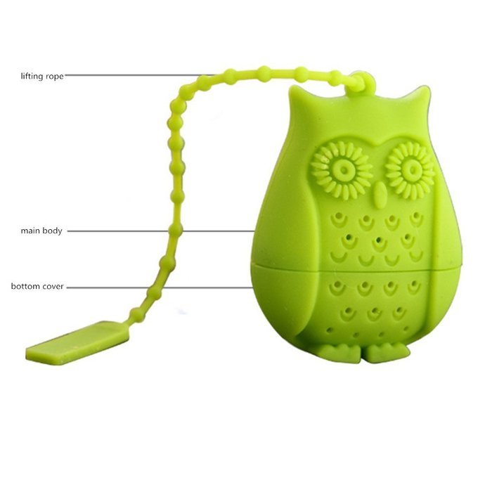 Padshow 2-PCS Owl Tea Infuser Tea Strainer/ Filters Loose Leaf Tea ...