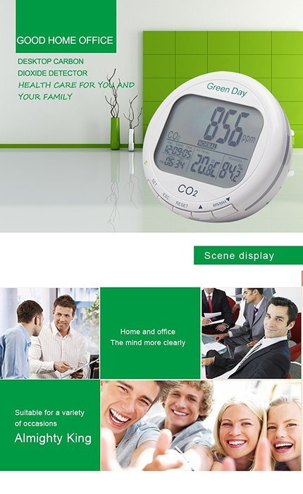 AZ 7788 Desktop Indoor Air Quality CO2 Meter Temperature Relative ...