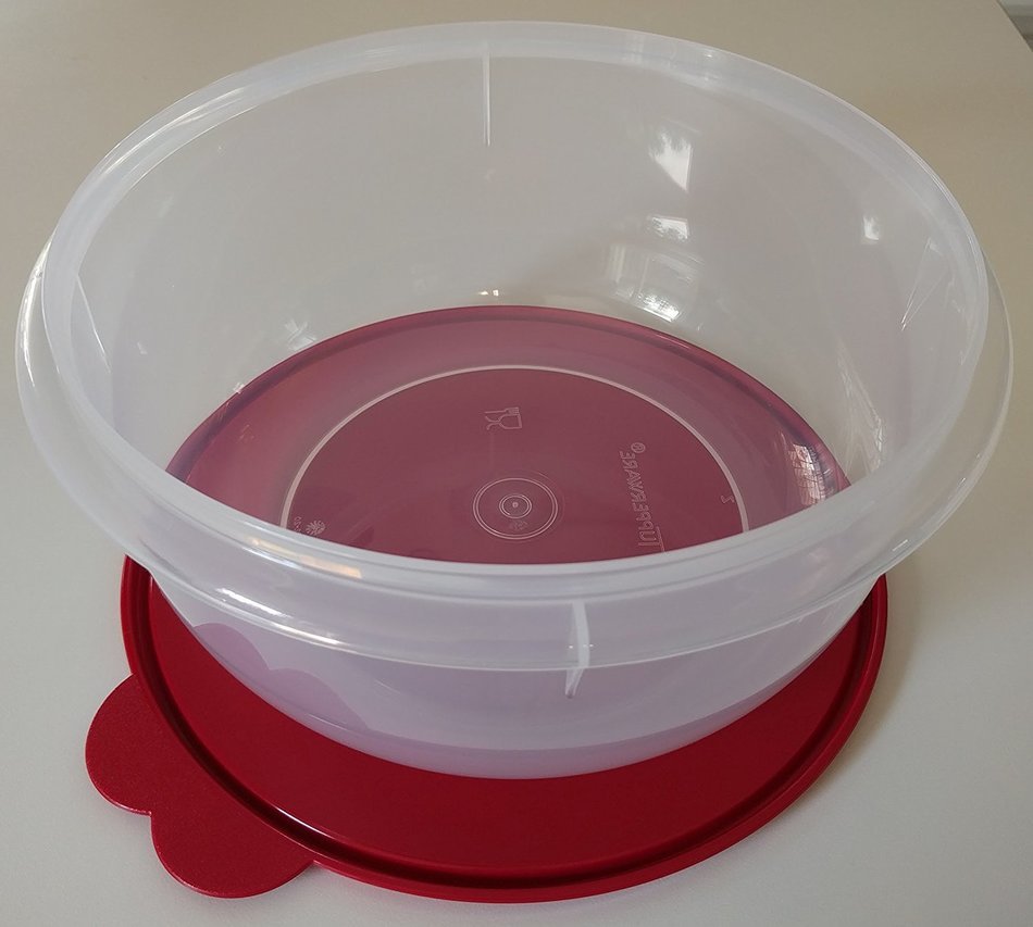 Tupperware Large Mixing Bowl in Holiday Red free image download