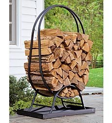 Large Tubular Steel Oval Wood Rack With Cover free image download