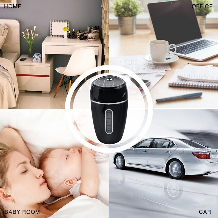 Discountedtous Mini 180ML Travel and Car USB Air Humidifier Vehicle ...