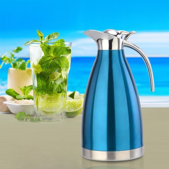 Satin Finish Stainless Steel Thermal Coffee Pot, Vacuum Insulated ...