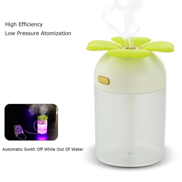 Mystery Four Leaf Clover Mini Humidifier Portable USB Desktop Cool Mist ...