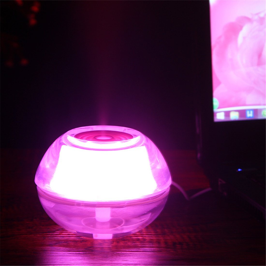 GetMine USB Bright Color Mini Mist Humidifier Air Purifier, Pink N5 ...