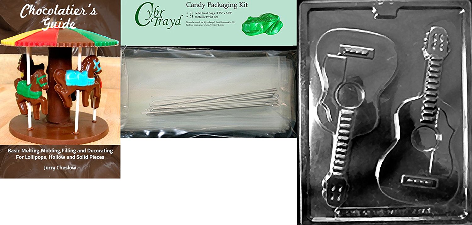 Cybrtrayd J097 Guitar for Specialty Box Jobs Chocolate Candy Mold free ...