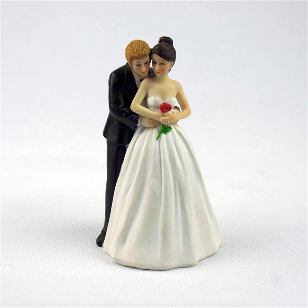 Romantic Look of Love Bride and Groom Wedding Cake Topper Cake ...
