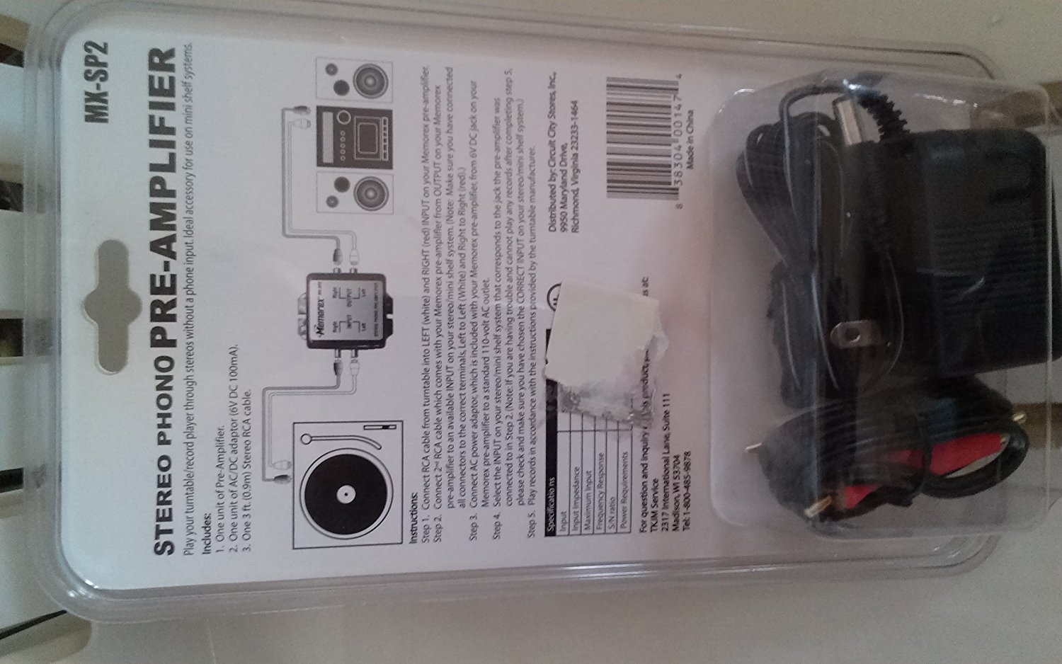 Memorex Stereo Pre-Amplifier (MX-SP2) free image download