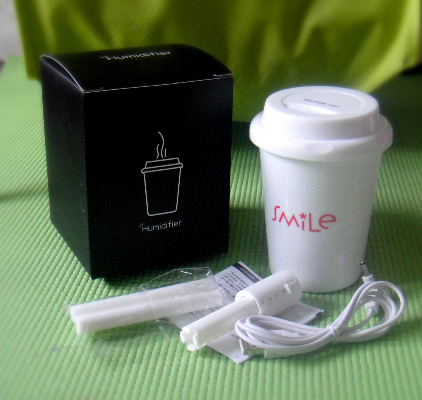 ALPHELIGANCE Mini Coffee Cup Mist Humidifier USB Powered Air ...