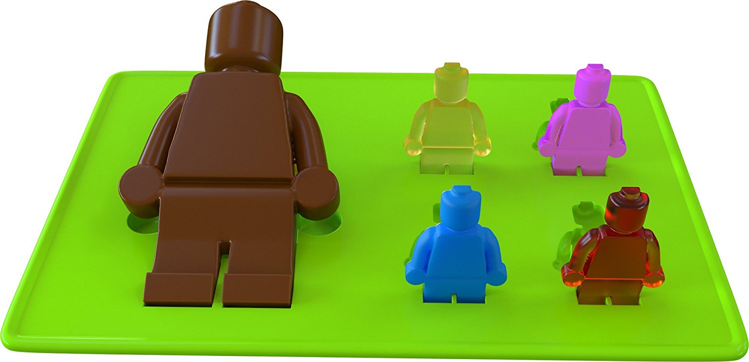 3 Pack - Candy Molds & Silicone Ice Cube Tray - Lego Building Blocks ...