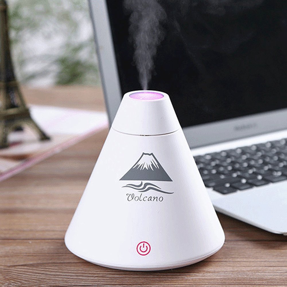 160ml Volcano USB Mini Cool Air Mist Humidifier Touch Sensitive Switch ...