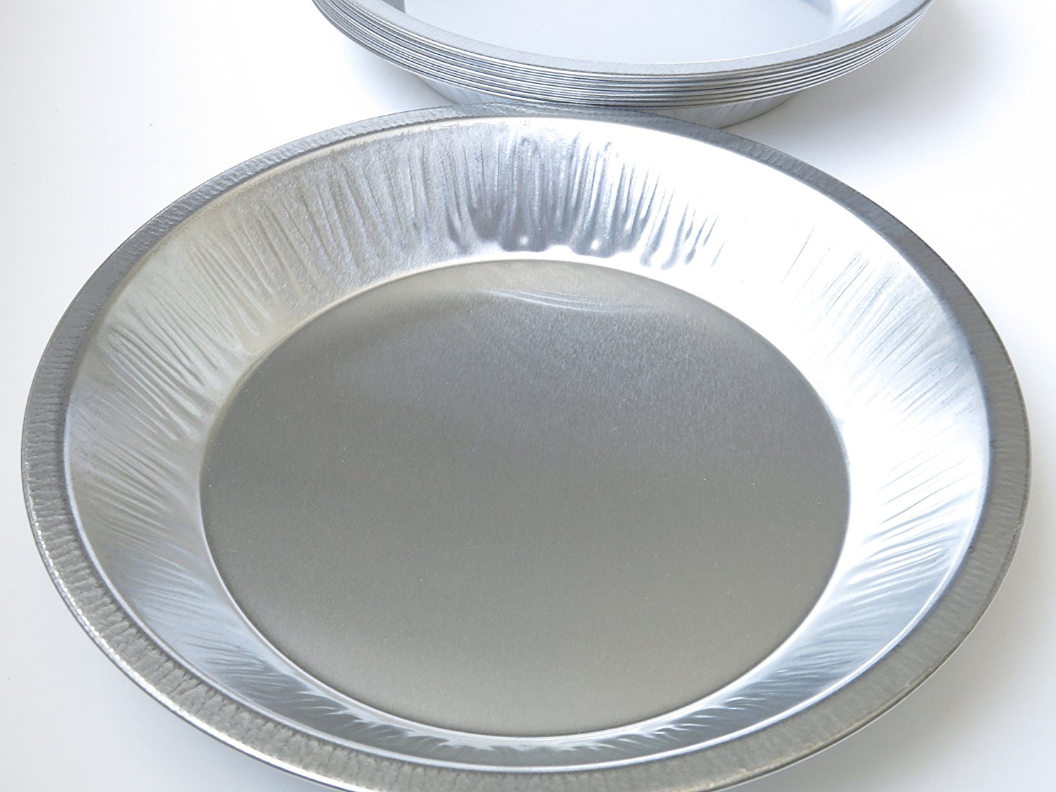 Heavy Duty Reusable/ Disposable 9 1/2 " Deep Aluminum Pie Pans- #510 ...