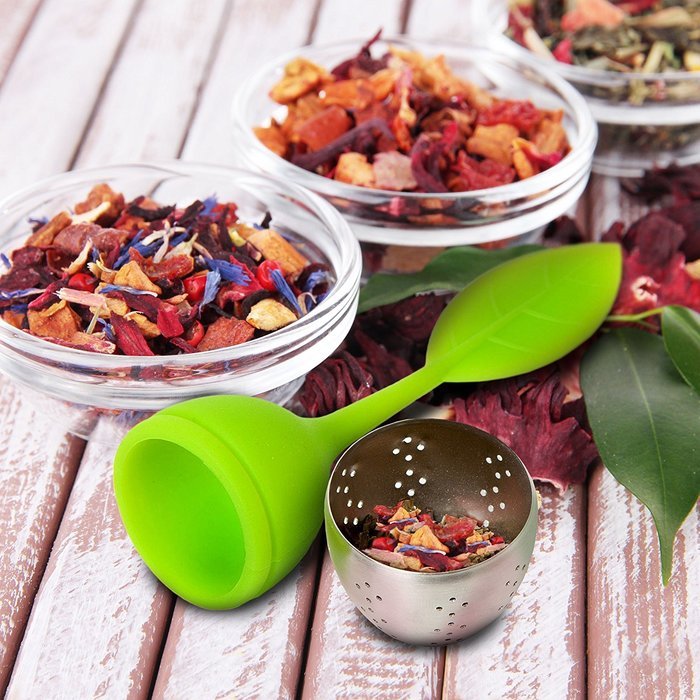 Flourish and Thrive Tea Infuser Strainer with Teaspoon free image download