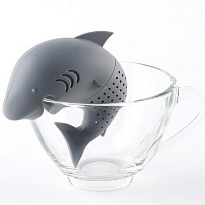 Shark Shape Tea Infuser Silicone Strainers Tea Strainer Infusor Filter ...
