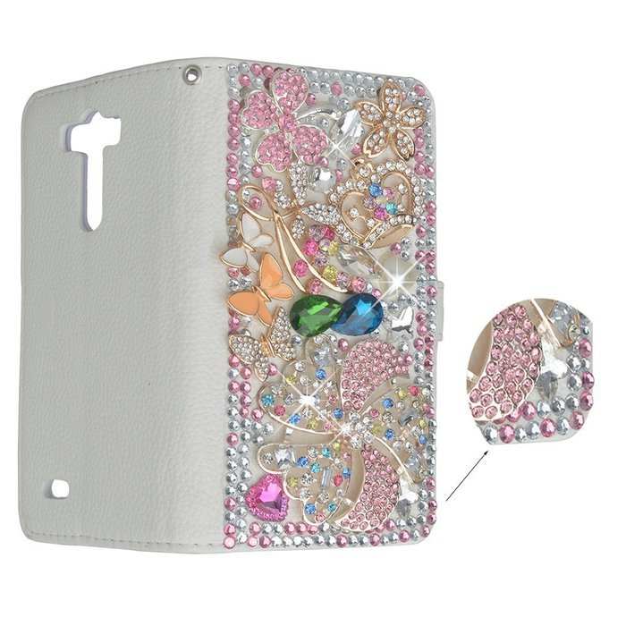 Spritech(TM) PU Leather Bling Phone Case For ZTE ZMAX Z970,Handmade ...