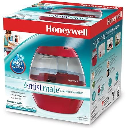 Honeywell Mistmate Ultrasonic Humidifier, Red free image download