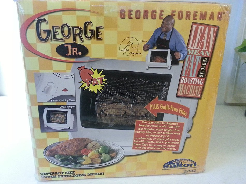 George Foreman Lean Mean Fat Roasting Machine / Indoor Grill - Champion ...