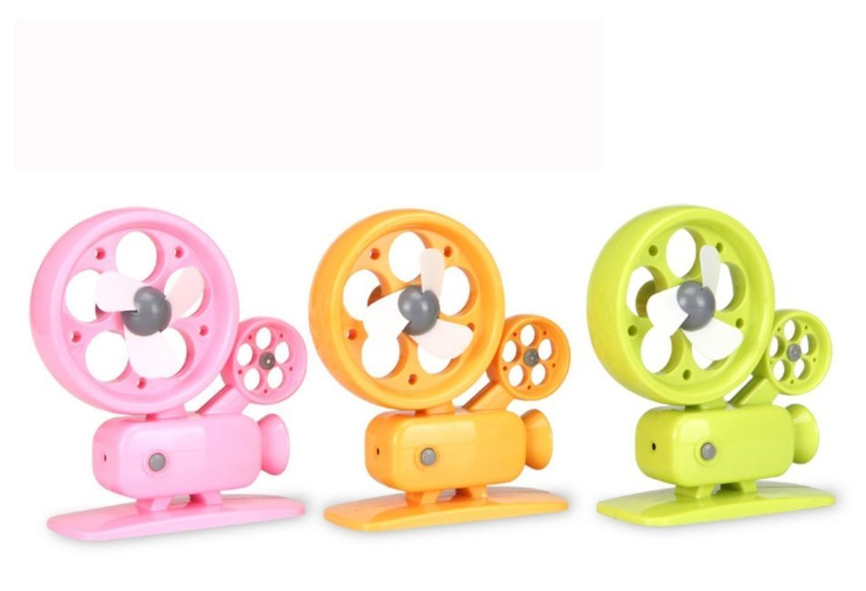 Portable Mini Fan USB Rechargeable Desk Fan Rechargeable Lithium ...