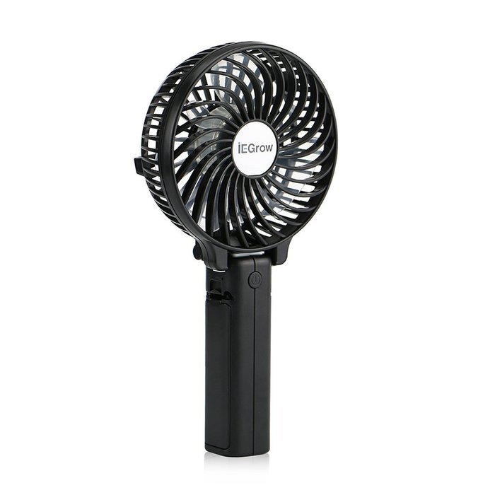 IEGrow Portable USB Mini Battery Fans with Umbrella Hanging and Metal ...