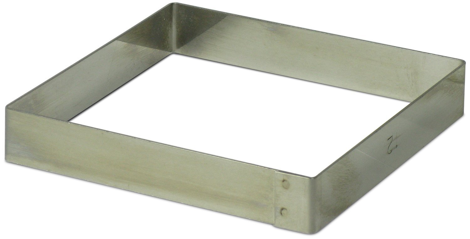 DeBuyer Square Ring Mold 16cm (6.5 inch x 3/4 inch) free image download