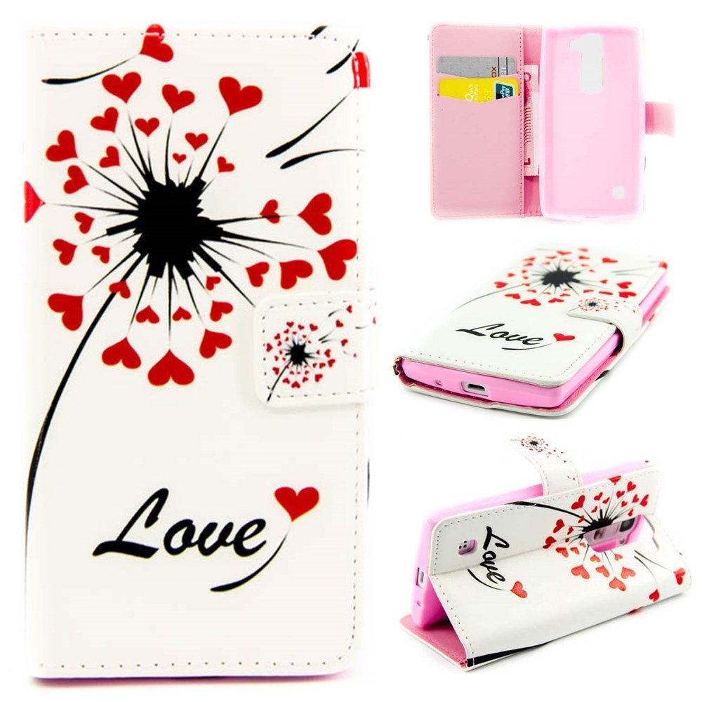 LG Leon/LG Tribute 2 LS665 Case-Yaheeda Pu Leather Wallet Flip Open ...