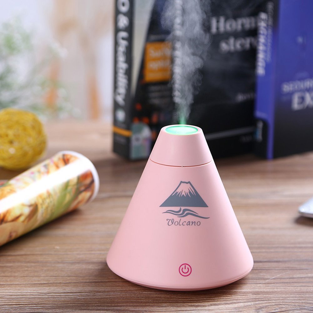 160ml Volcano USB Mini Cool Air Mist Humidifier Touch Sensitive Switch ...