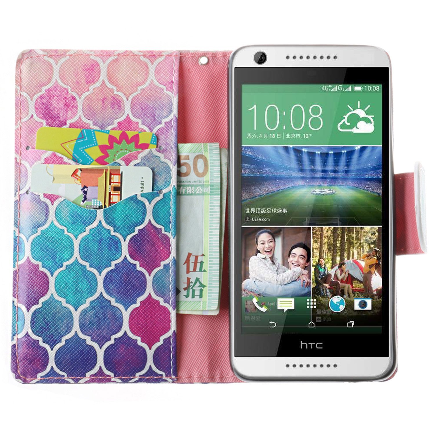 HTC Desire 626 Case, HTC 626S Case, Yaheeda PU Leather Wallet Case ...