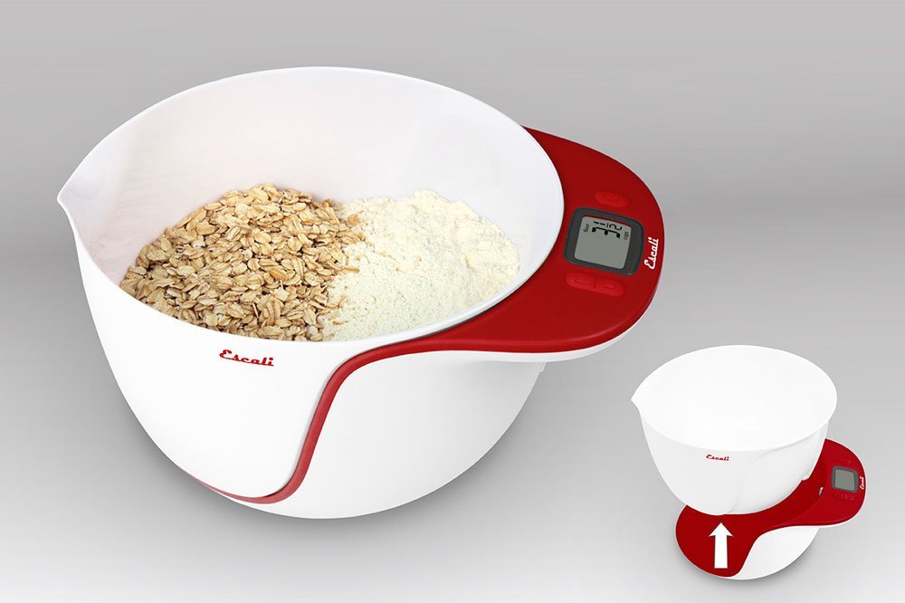 Escali MB115KG Taso Mixing Bowl and Digital Scale 11Lb/5Kg, Kiwi Green ...
