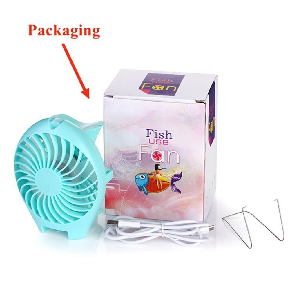 Jhua Portable Mini Hand-held Cooling Fan Battery USB Rechargeable ...