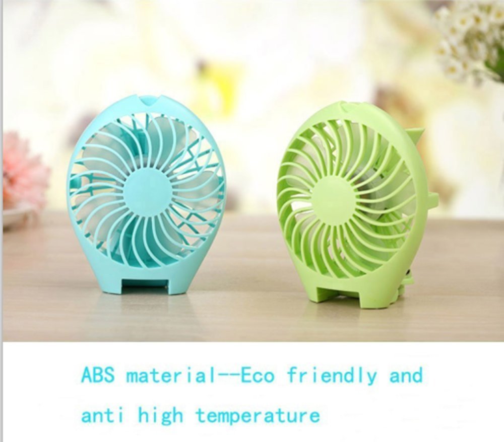 Jhua Portable Mini Hand-held Cooling Fan Battery USB Rechargeable ...