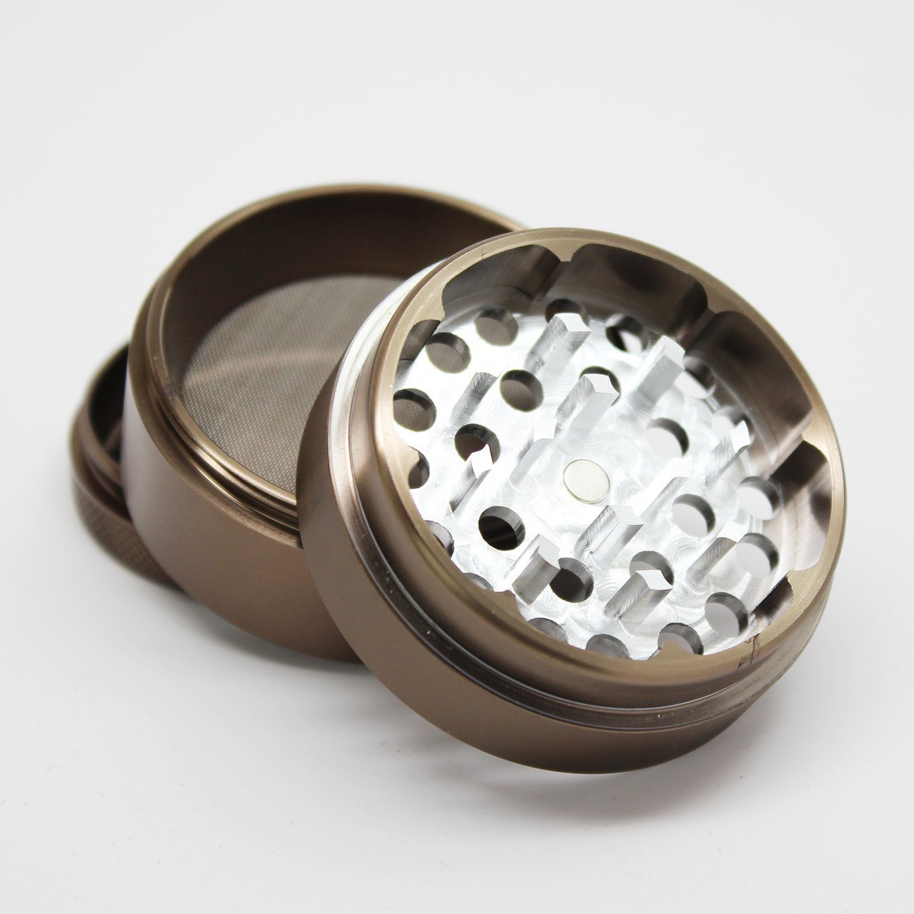 Sharp Stone Official Authentic Medium 4 Piece Grinder Hard Top 2.2 Inches Copper Green + Free ...